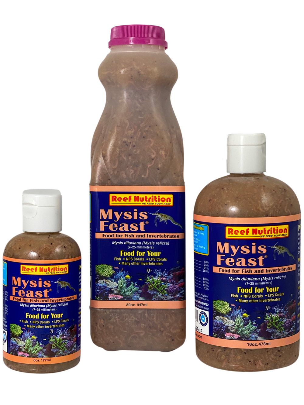 Mysis Feast® | Cichlid Food | Seahorse Food | Discus Food | PE Mysis ...