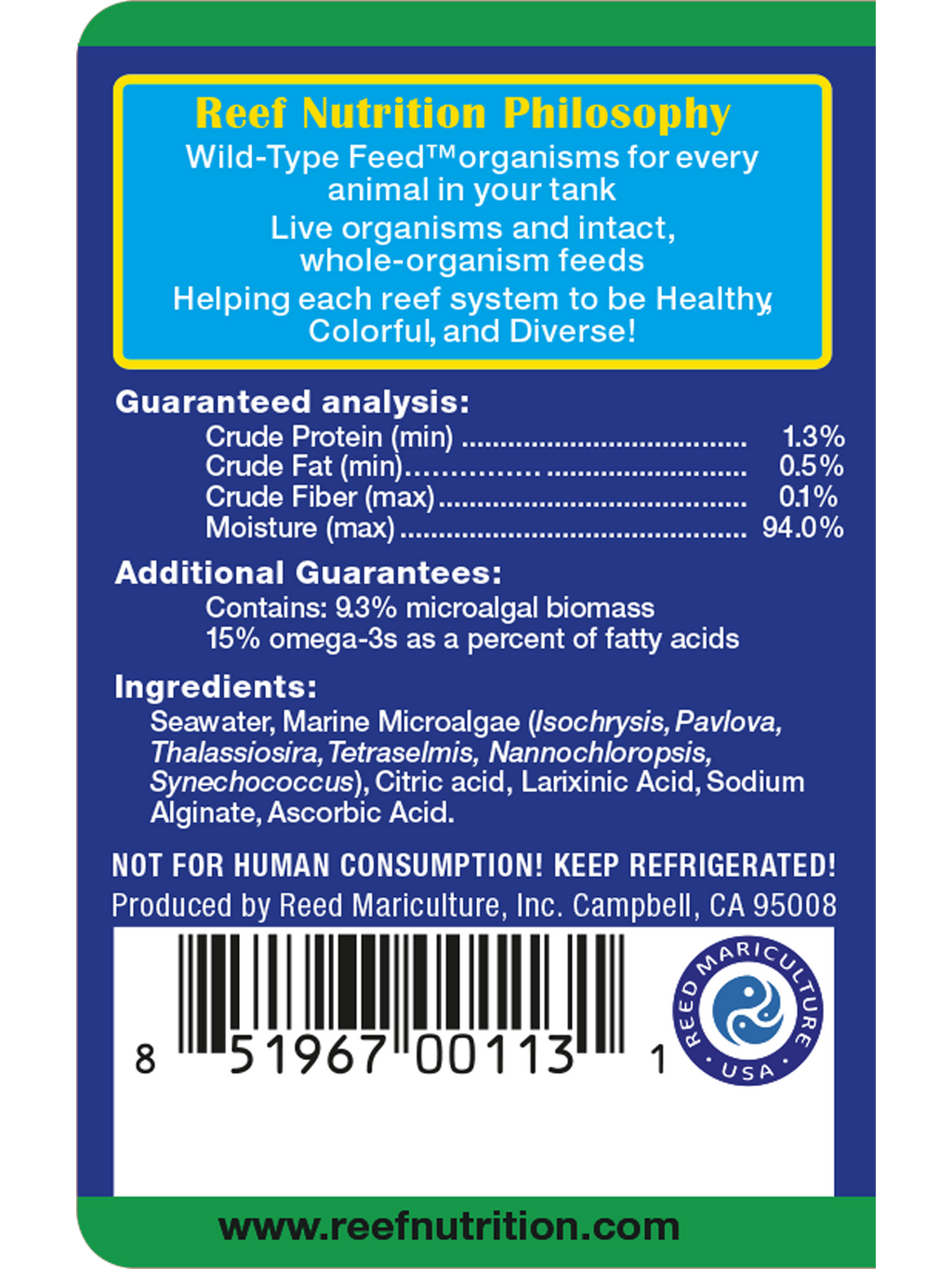Phyto-Feast® | Phytoplankton Food for Corals | Live Aquarium Food ...