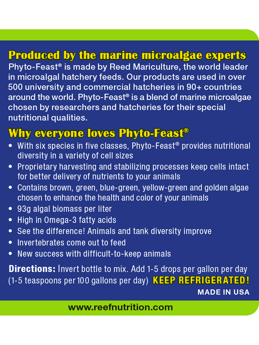 Phyto Feast® Live | Phyto Feast for Copepods | Best Coral Food For Reef ...