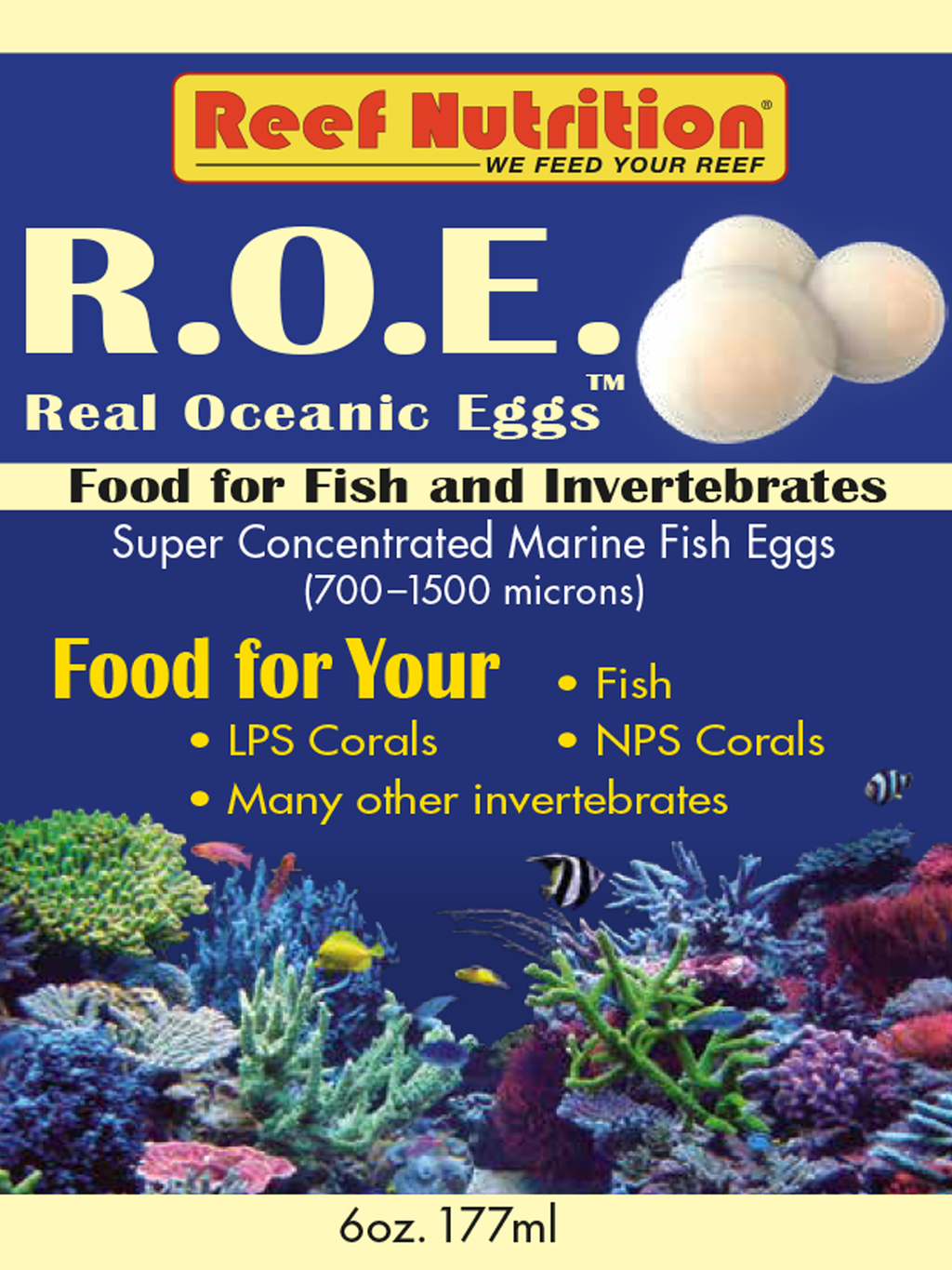 ROE™ Real Oceanic Eggs | Anemone Food | Marine Fish Eggs | Food for ...