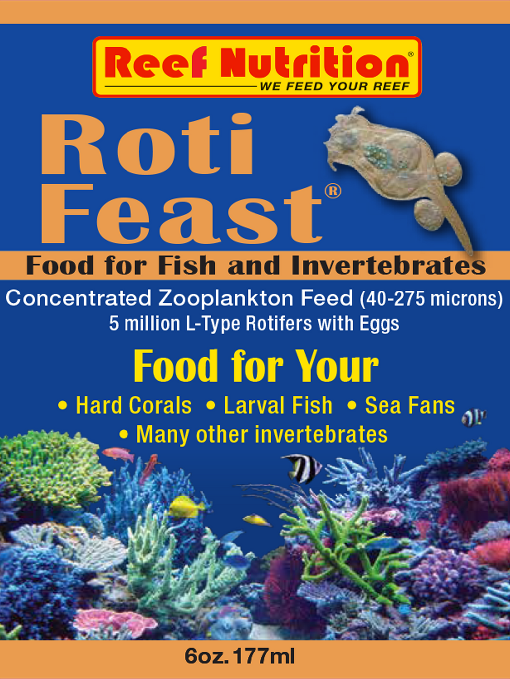 Roti-Feast® | Zooplankton Fish Food | Gobie Fish Food – Reef Nutrition